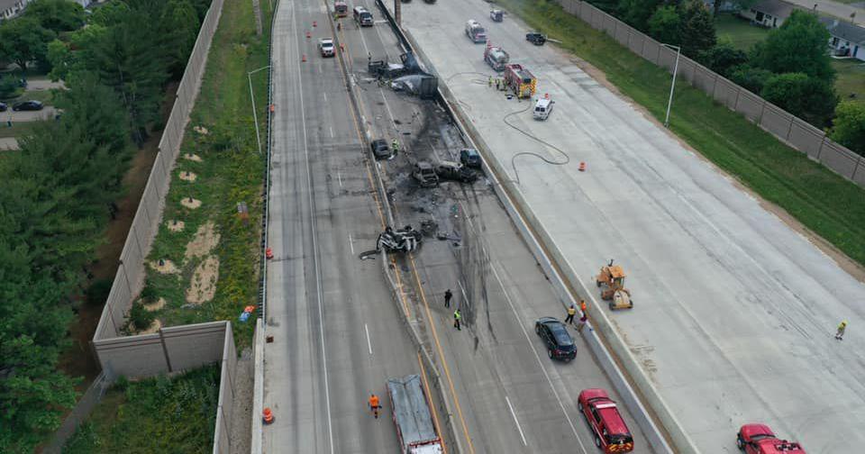 Nine vehicles and semi-truck crash on I-39/90 | Local News ...