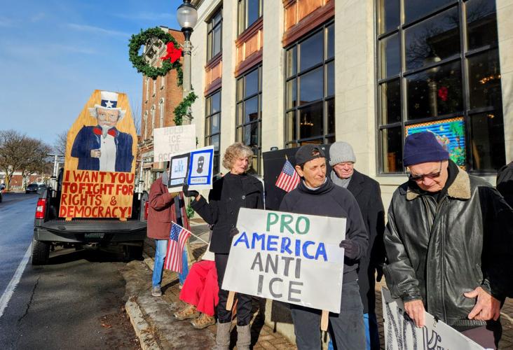 Photos | Protestors gather downtown in wake of ICE shooting | Local ...