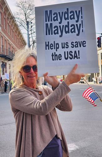 "Mayday, Mayday" Protest in Bennington focuses on workers' rights ...