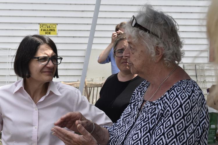 Sanders, Welch, Balint tour flood damage in the mountains | Local News ...