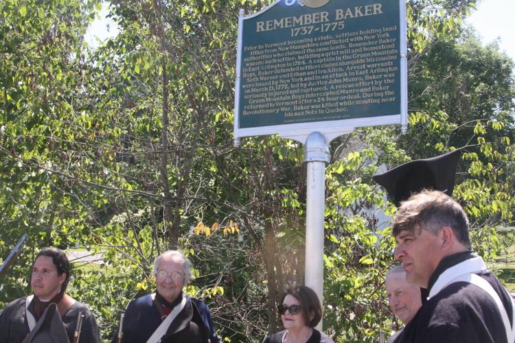 Historic marker dedicated to Capt. Remember Baker 250 years after his ...