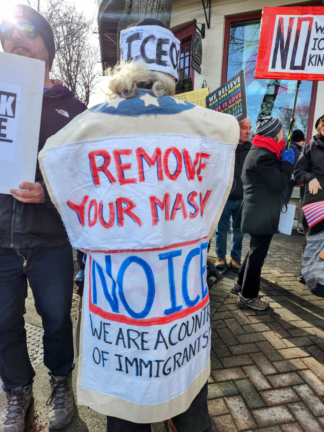 Photos | Protestors gather downtown in wake of ICE shooting | Local ...