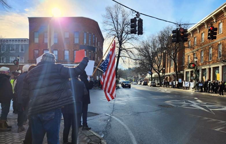 Photos | Protestors gather downtown in wake of ICE shooting | Local ...