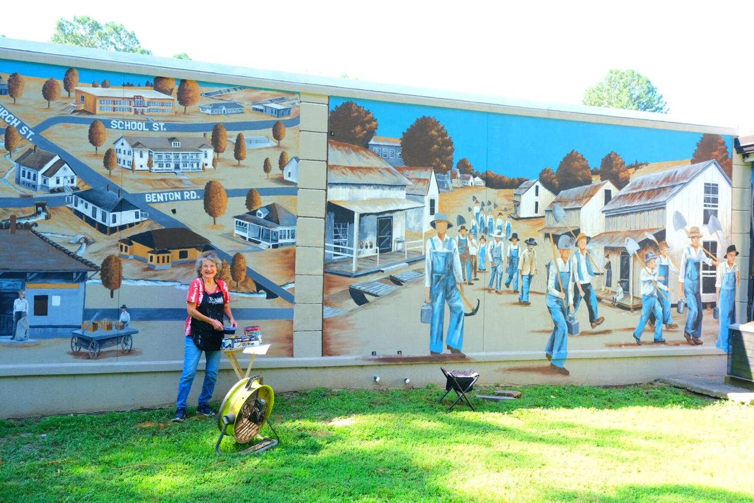 Mural captures Bauxite’s rich mining history | News | bentoncourier.com
