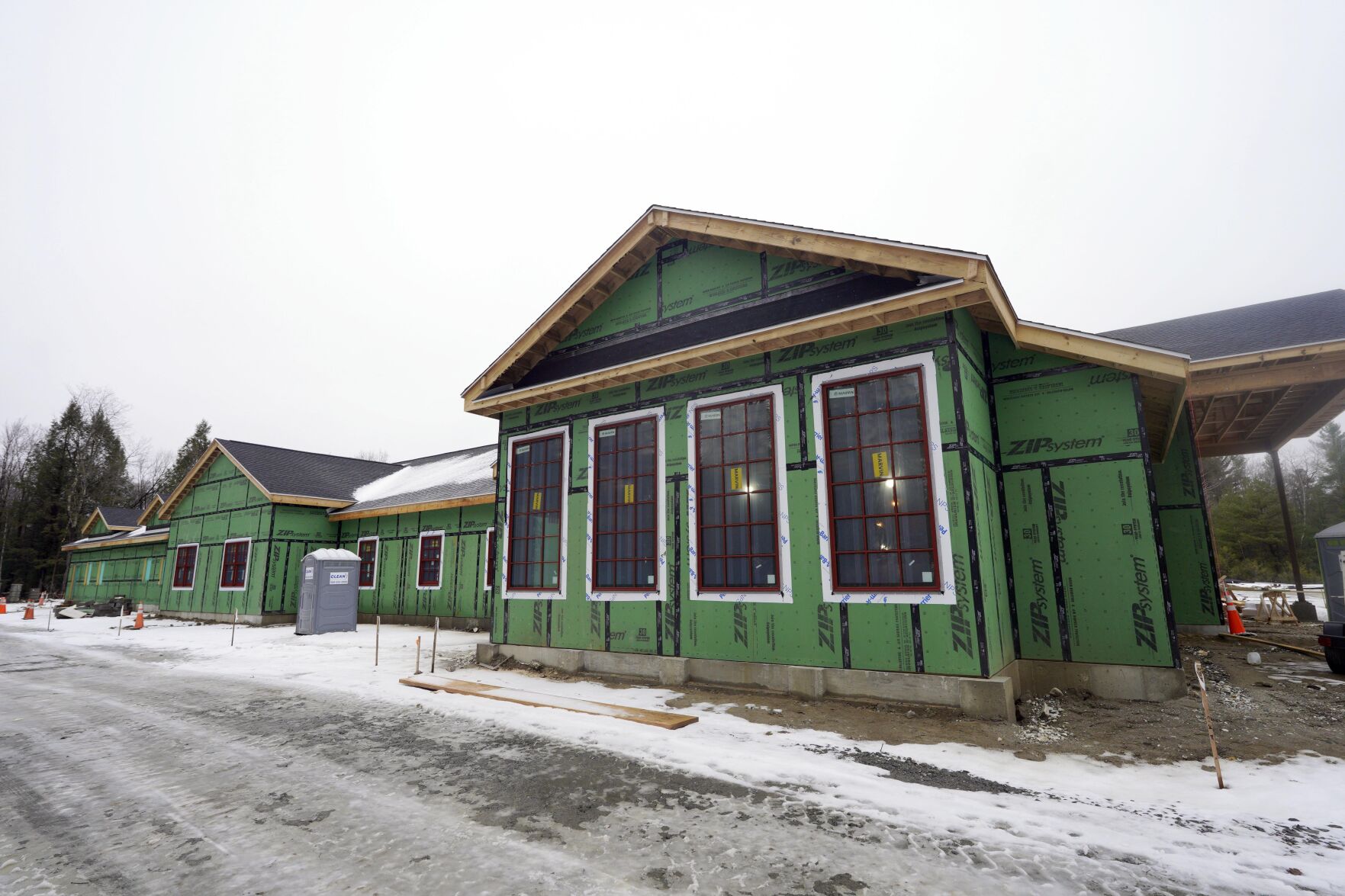 Lenox public safety complex, now enclosed, is six months away from ...