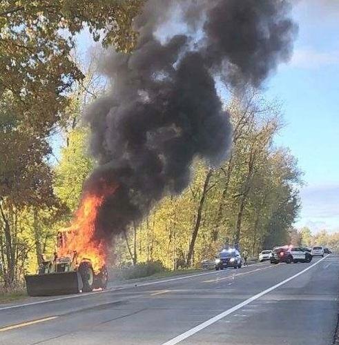 A state-owned backhoe caught on fire in Great Barrington — no one was ...