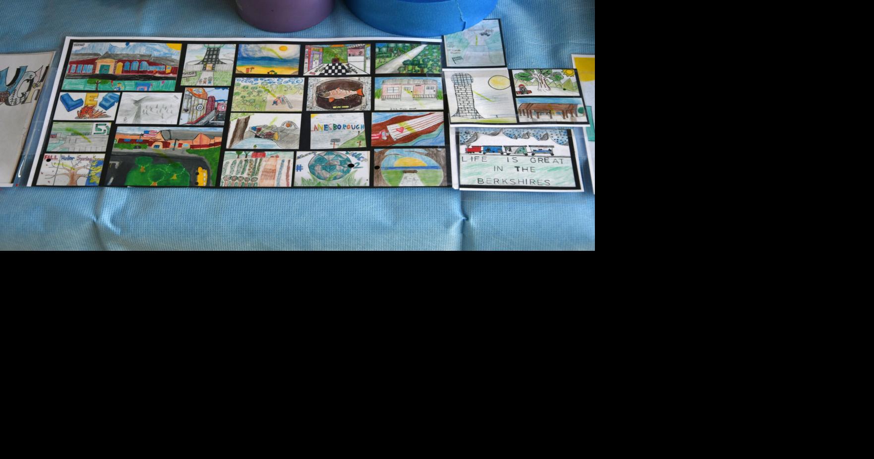 Photos: Lanesborough School students design mural | Multimedia ...