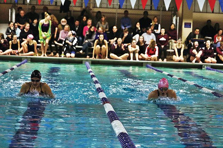 Monument Mountain swim teams withstand a challenge from Pittsfield ...
