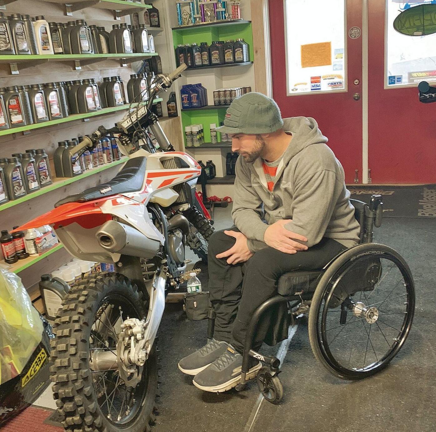 After dirt bike crash, spinal cord injury, Sheffield man aims to help ...
