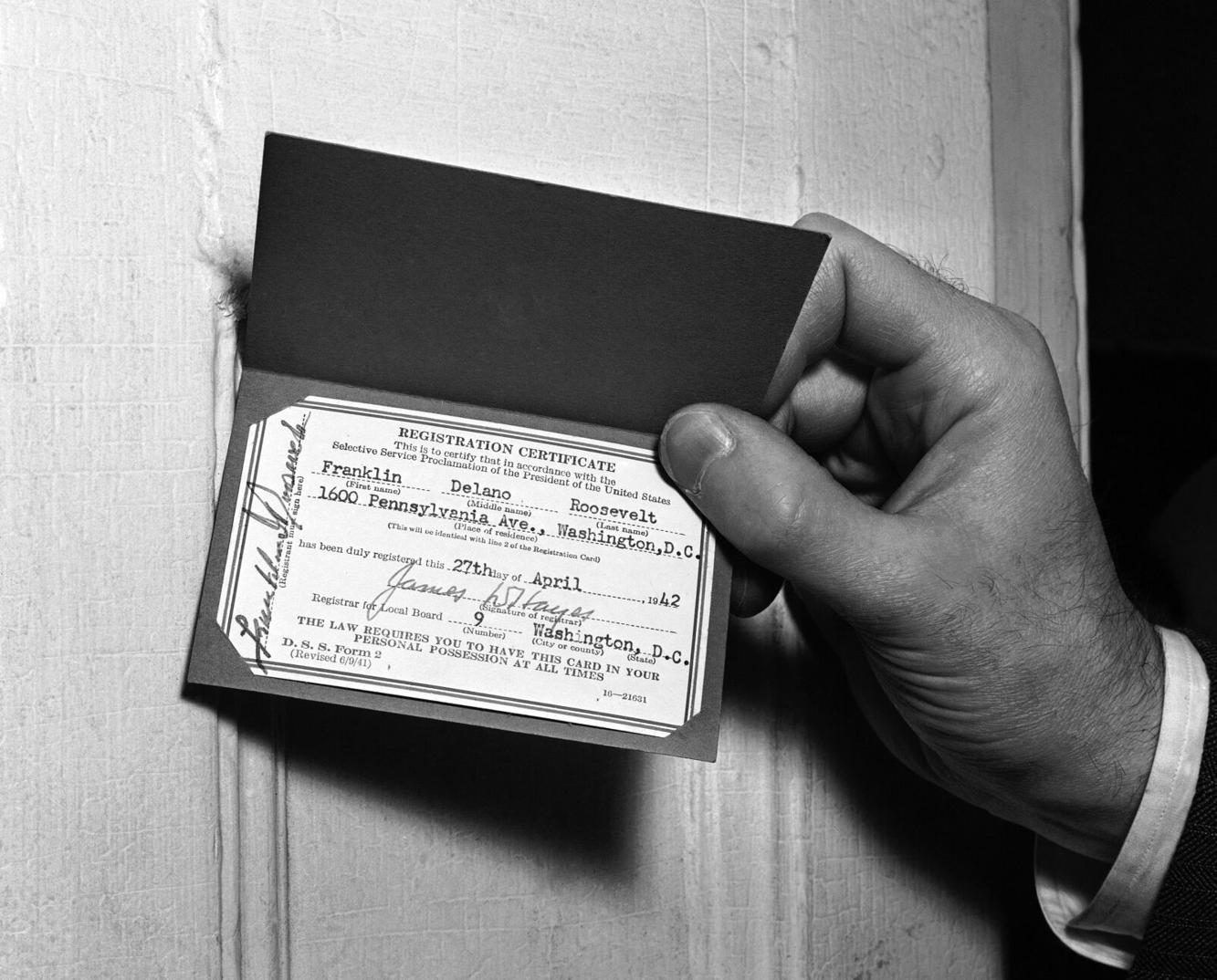 FDR Selective Service Card 1942 | | berkshireeagle.com