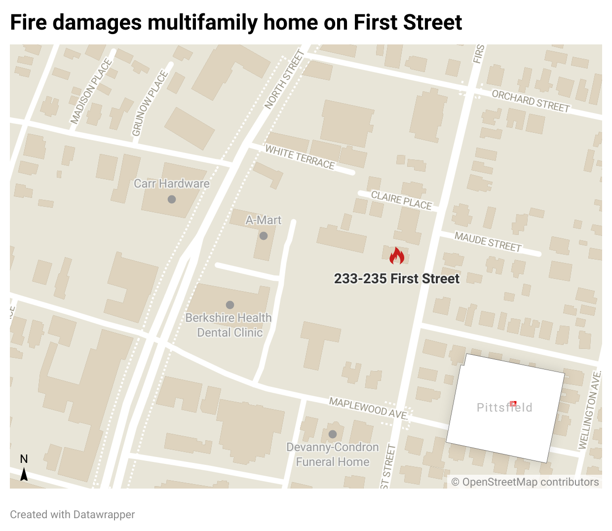 Fire causes heavy damage to multifamily home in Pittsfield; displaces ...