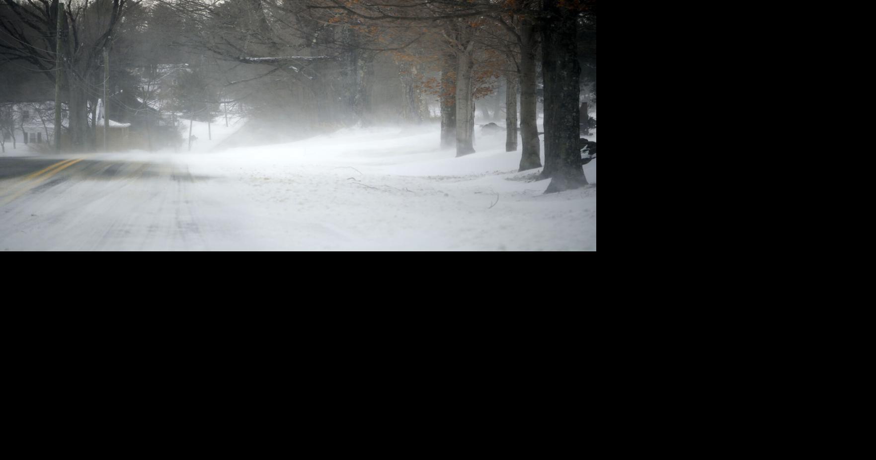 wind blowing snow across street | | The Berkshire Eagle