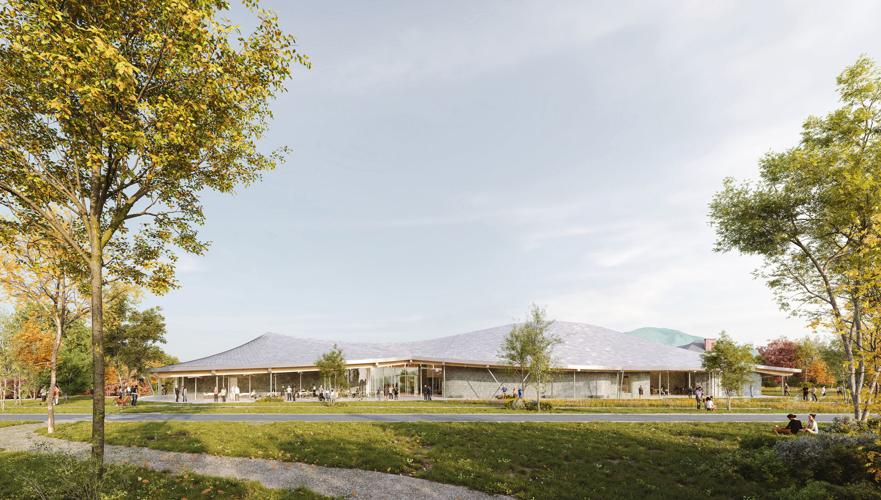 Inside Williams College Museum of Art's innovative wave-like timber ...