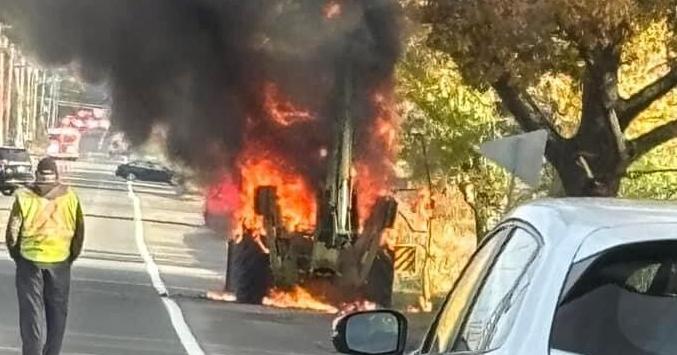 A state-owned backhoe caught on fire in Great Barrington — no one was ...