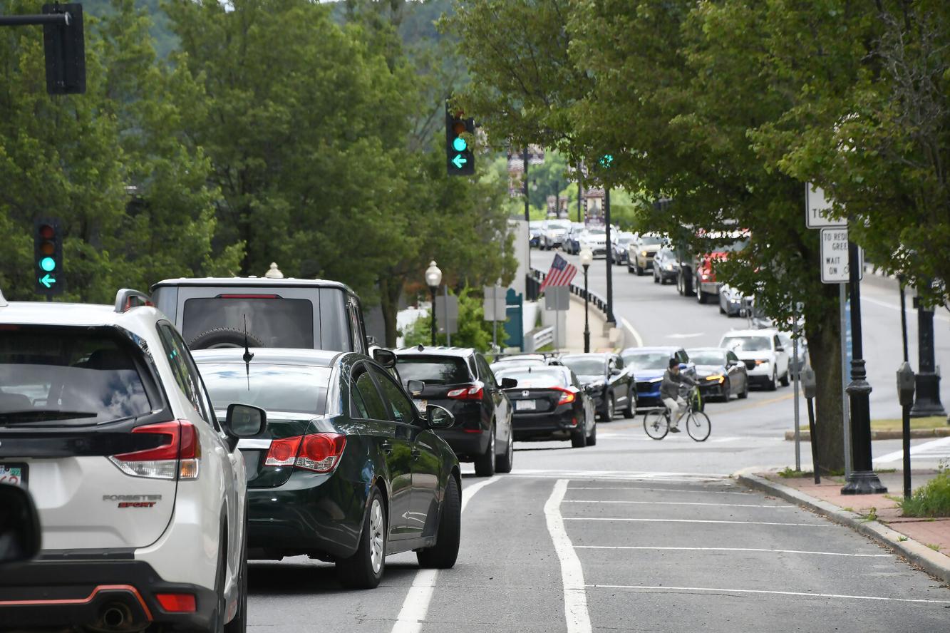 Cars line up at an intersection | | The Berkshire Eagle