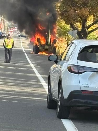 A state-owned backhoe caught on fire in Great Barrington — no one was ...