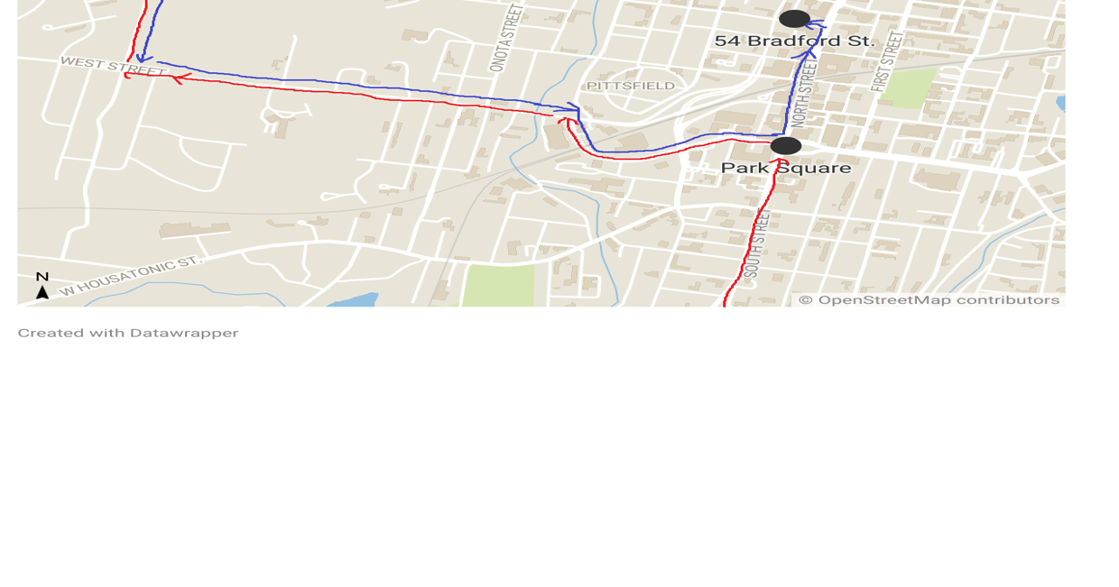Map of the procession | | berkshireeagle.com