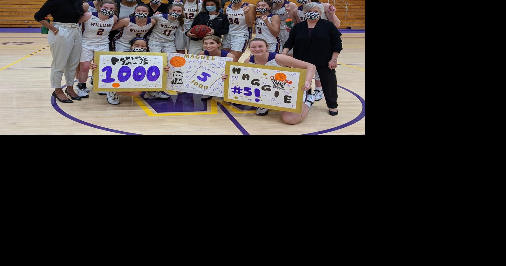 Williams' Maggie Meehan scores her 1,000th point; Ephs pull away from ...
