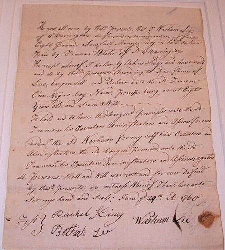 Great Barrington slave bill of sale to go on display | Local News ...