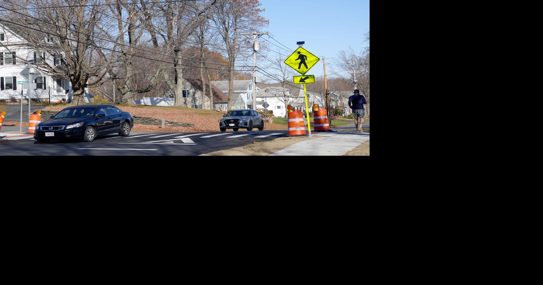A raised crosswalk was installed on Holmes Road in Pittsfield to ...