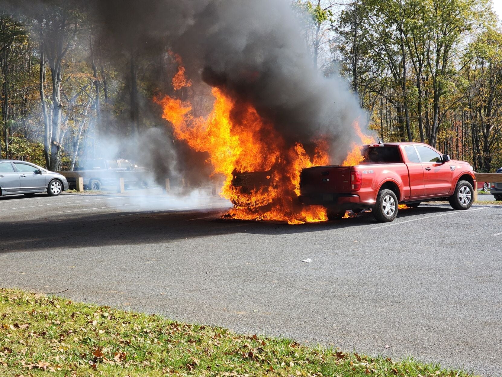 Lanesborough firefighters extinguish two vehicle fires at the Mount ...