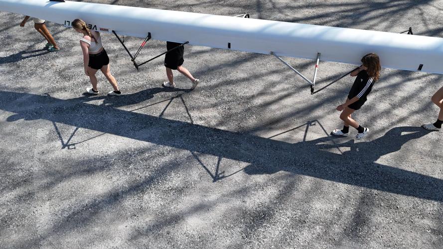 Photos: Lenox crew team puts boats in the Stockbridge Bowl for the ...