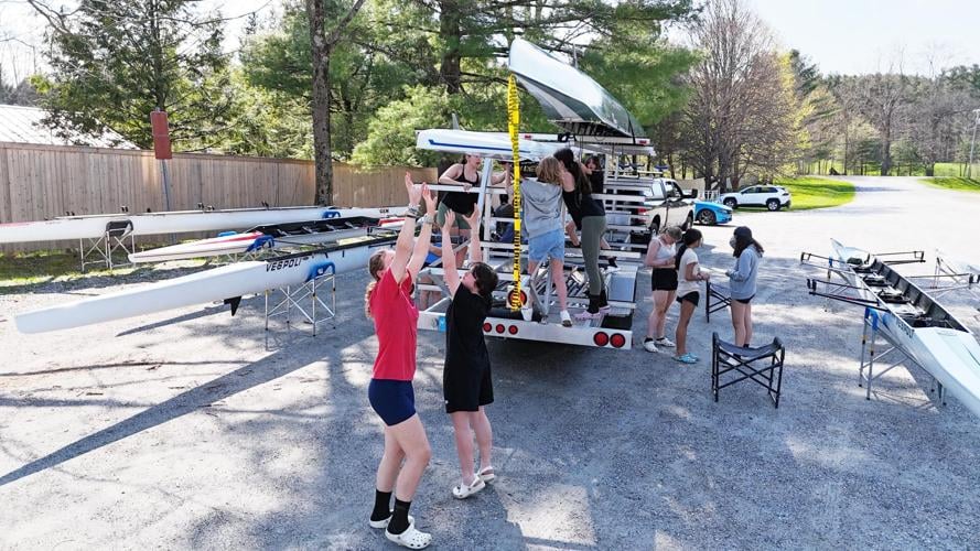 Photos: Lenox crew team puts boats in the Stockbridge Bowl for the ...