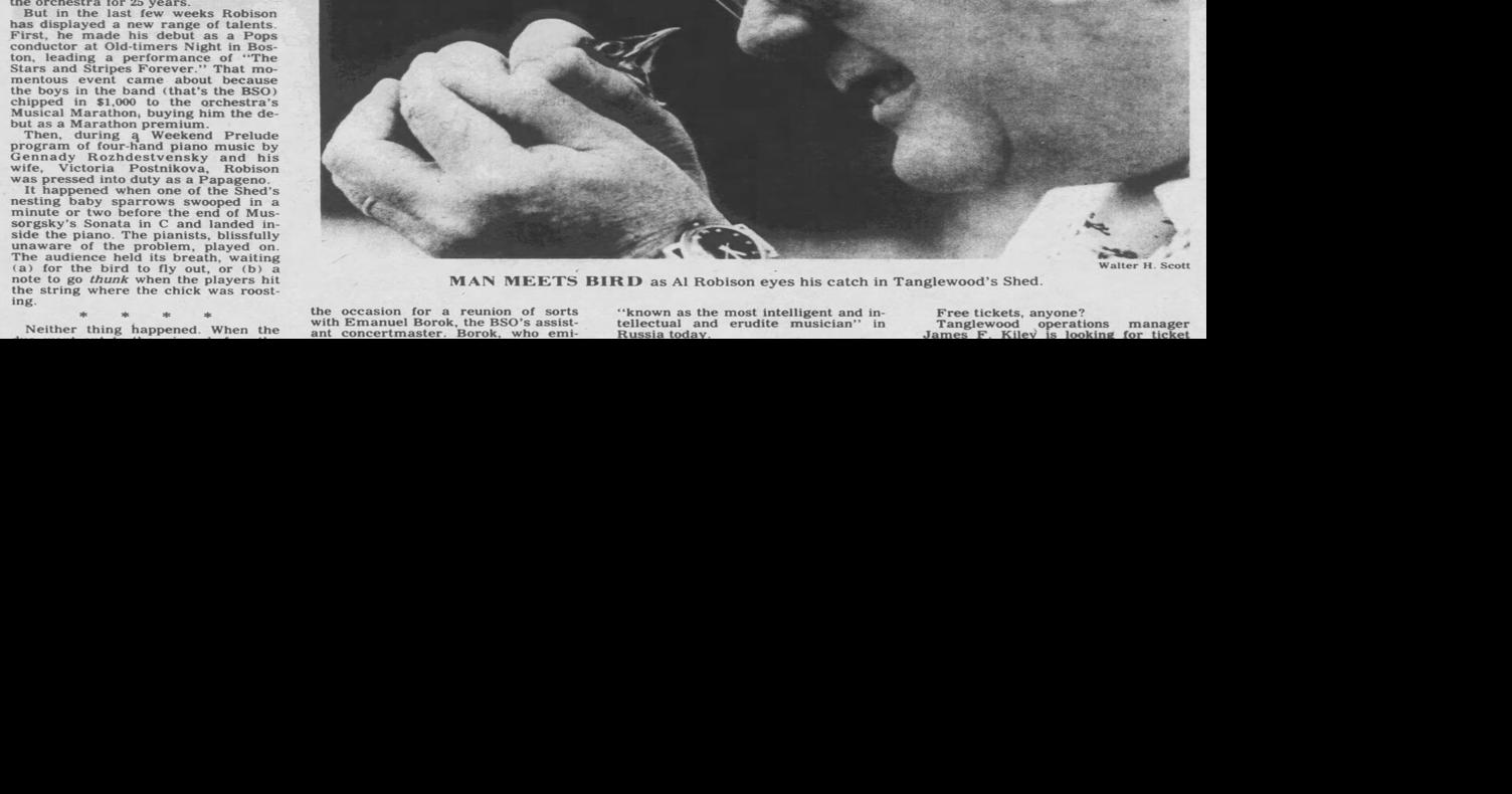 A look back: Catching birds is part of the job for this Pops conductor ...