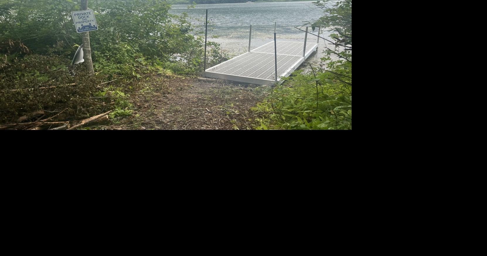 Whose dock is this? New sign and structure spur confusion on the ...