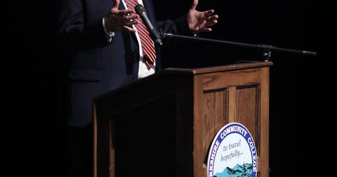 Ed Augustus speaking at podium | | berkshireeagle.com