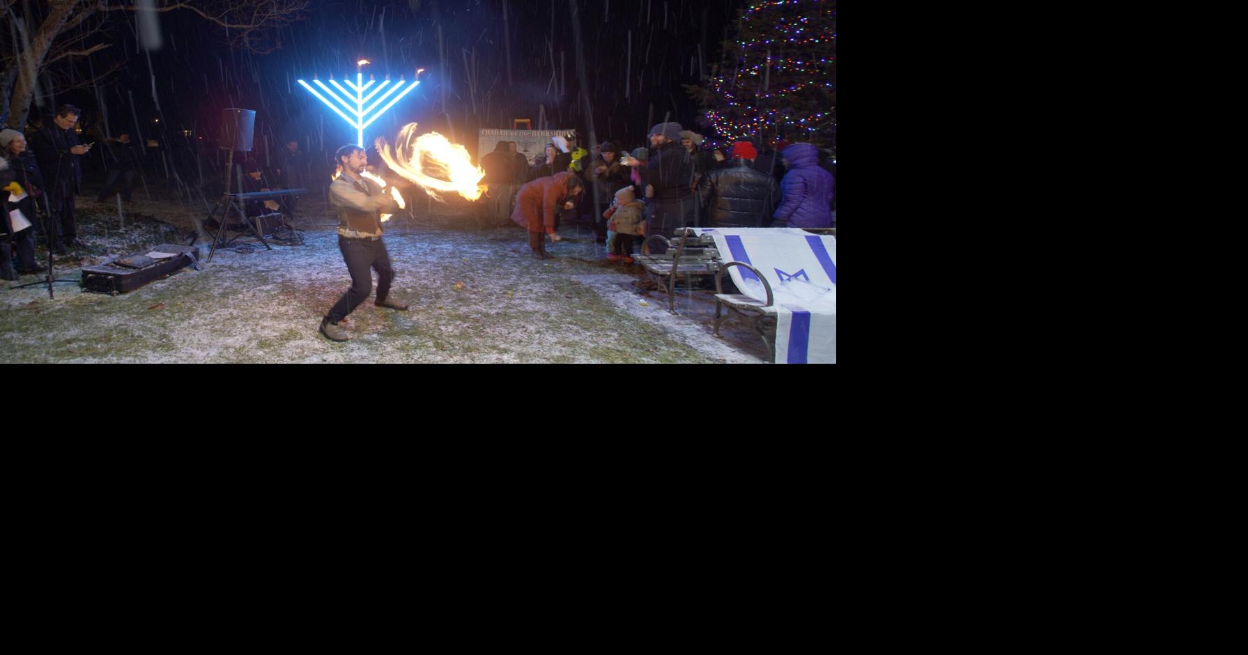 Photo: Chabad of the Berkshires hosts menorah lighting at Lilac Park in ...