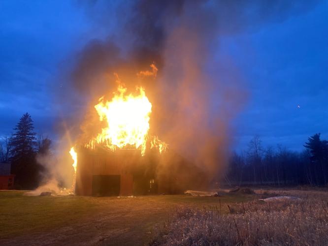 Firefighters battle barn fire in Sandisfield on Thanksgiving Day ...