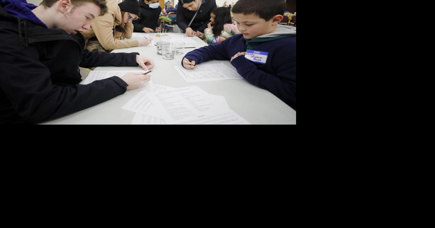 kids around table taking quiz | | berkshireeagle.com