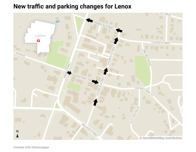 Pattern change for downtown Lenox traffic and parking gets a tryout ...