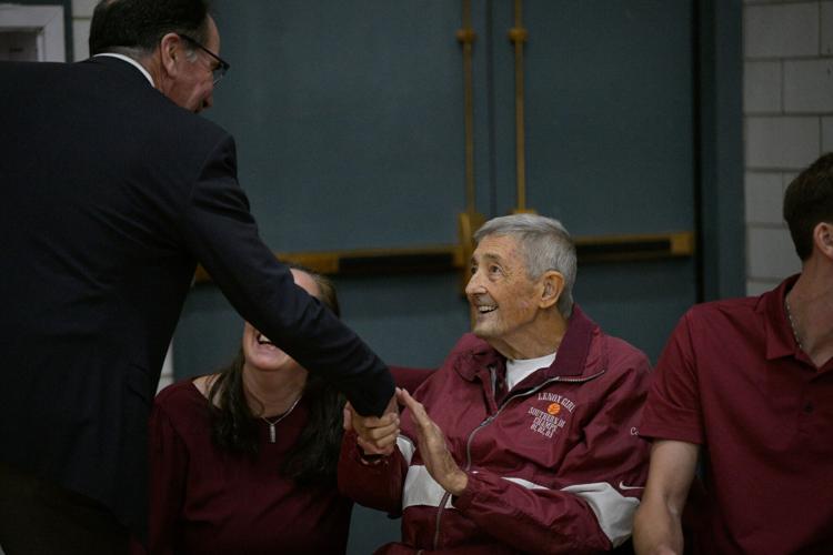Photos: Lenox High School dedicates basketball court to former coach ...