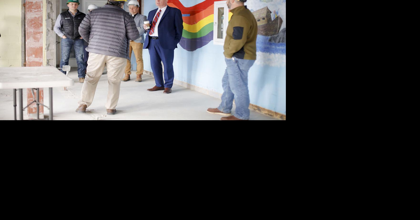 officials taking tour of building project | | berkshireeagle.com