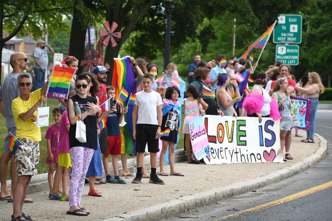 'Liberating to be together': Berkshire Pride rally draws large crowd ...