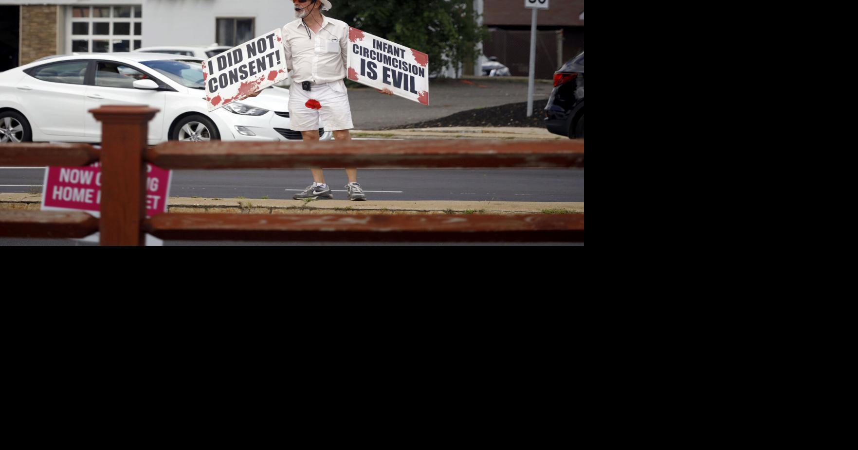 Photos: The 'Bloodstained Men' protest in Pittsfield against infant ...