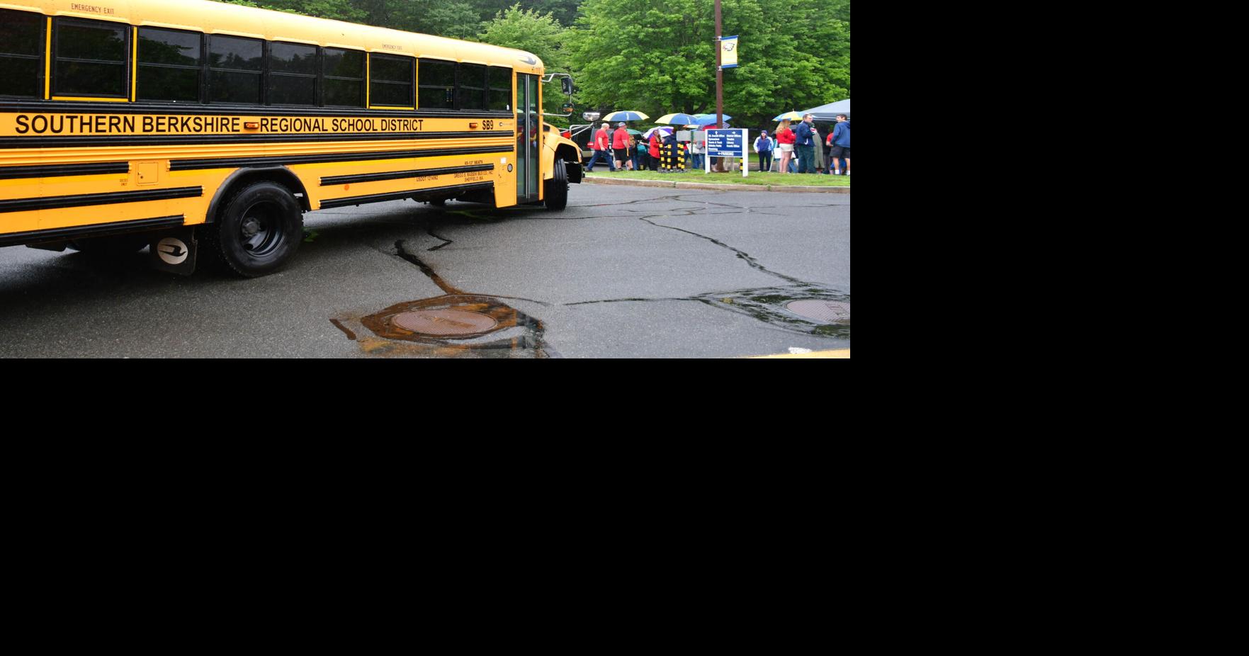 A school bus passes a rally | | berkshireeagle.com