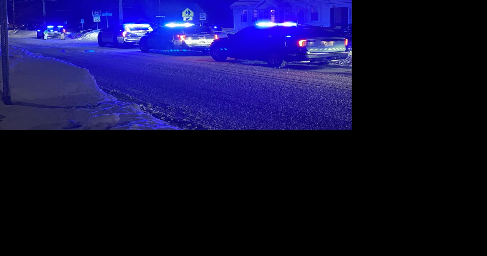 Crime scene set up on Commercial Street in Adams; person seen on a ...