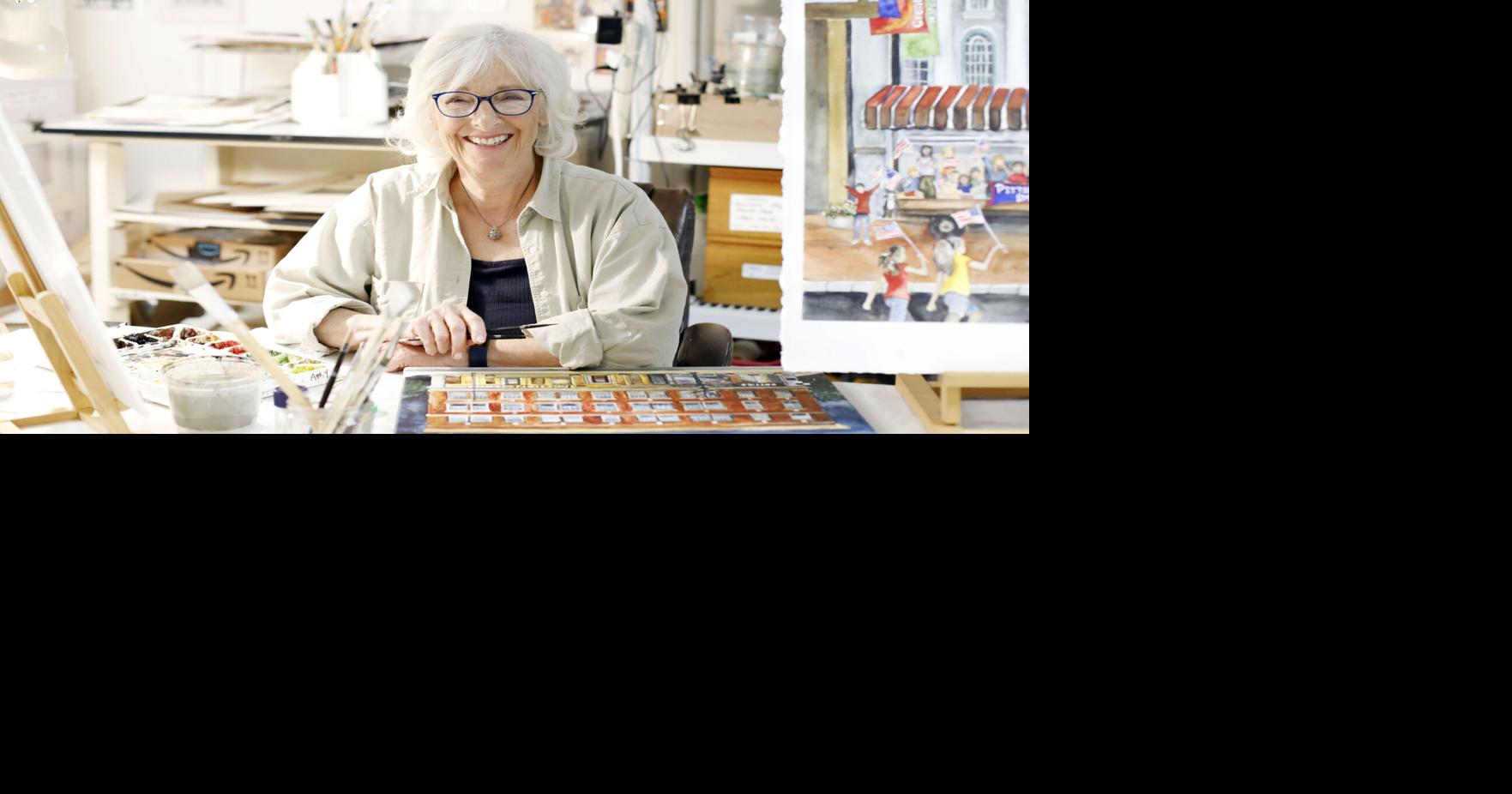 Marguerite Bride's childhood interest in art lay dormant for years ...