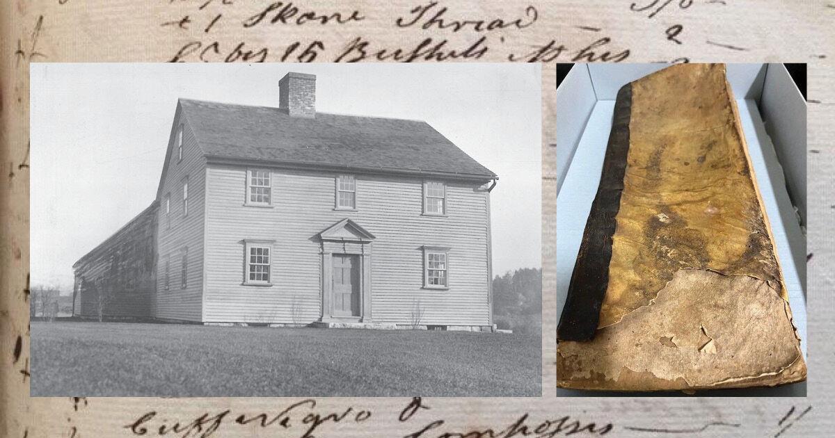 Three of Col. John Ashley's account books are about to be conserved for ...