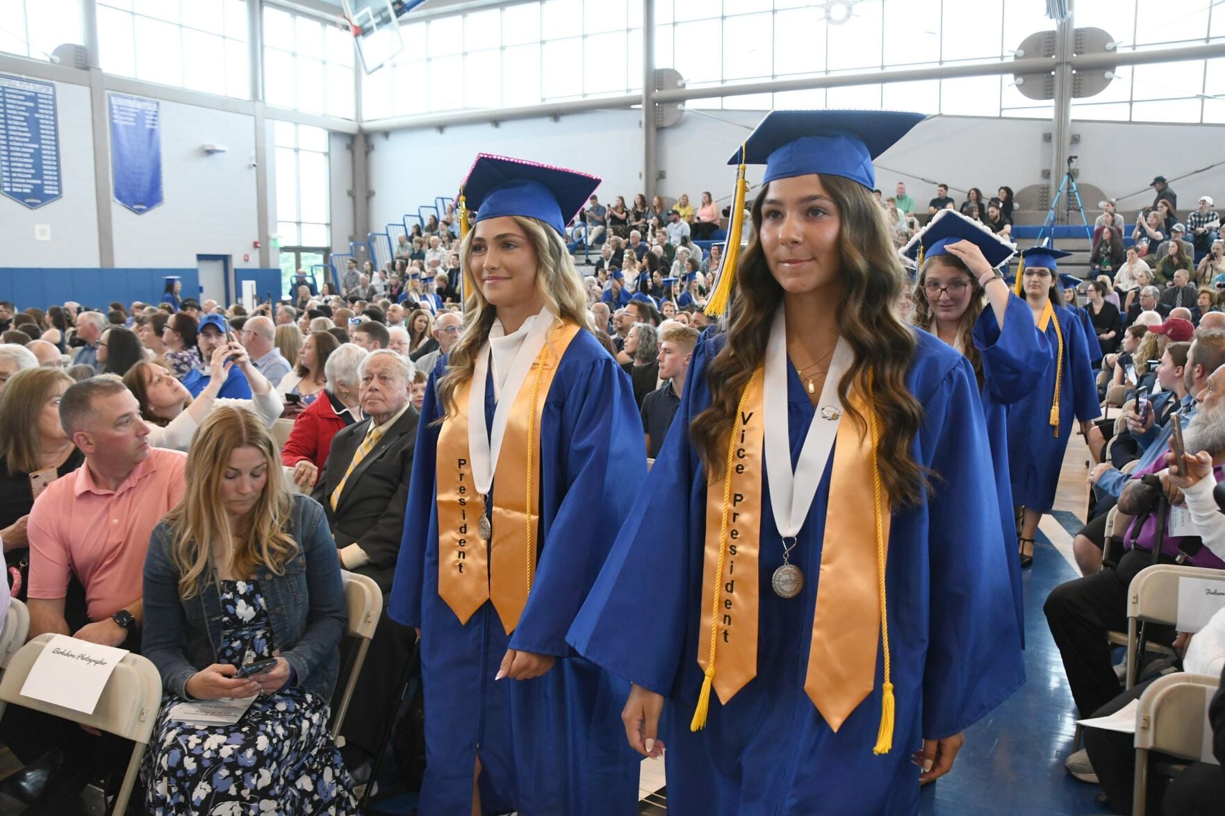 Graduates process into the gymnasium | | The Berkshire Eagle
