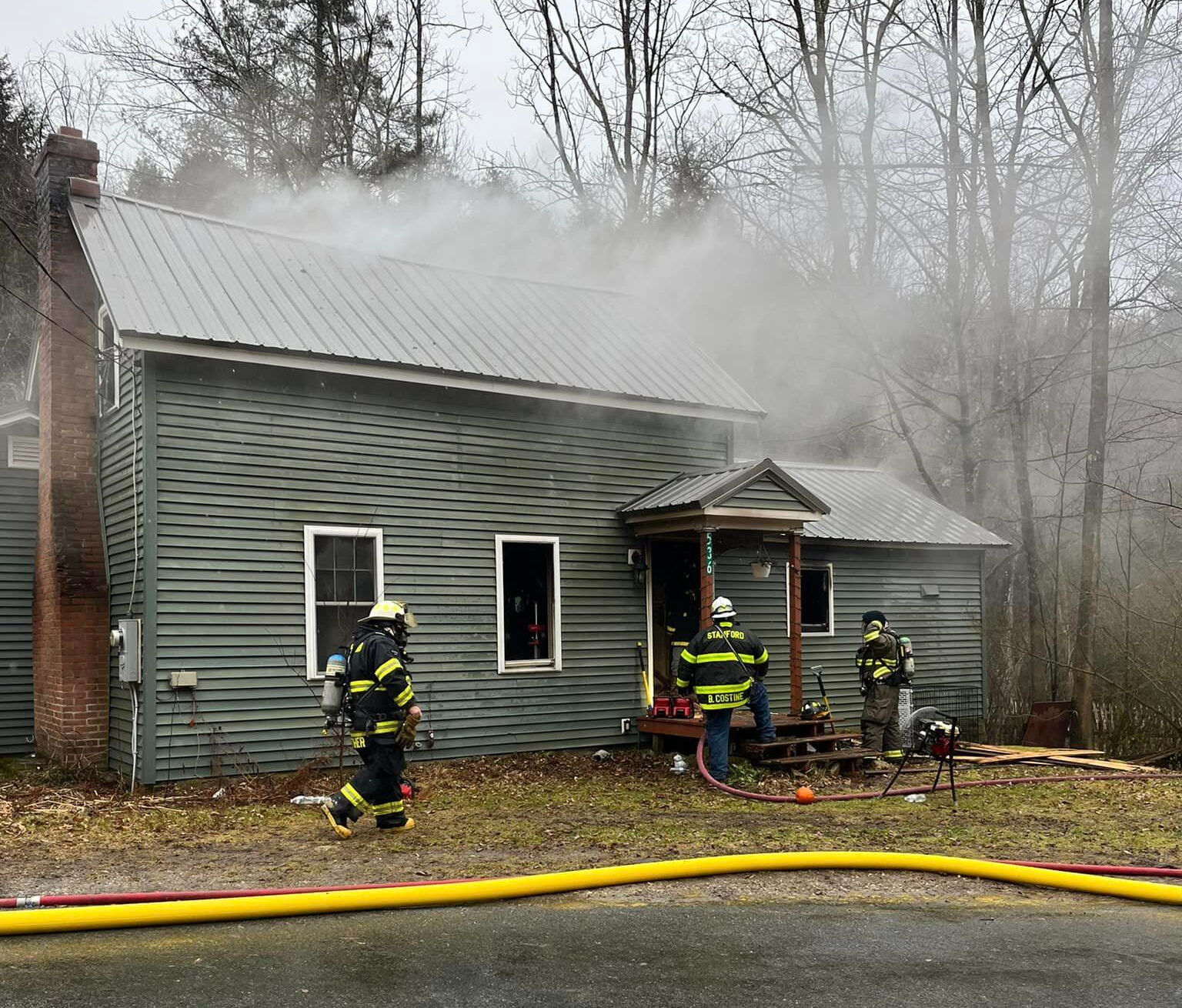 Man accused of setting his own house on fire pleads not guilty to arson ...