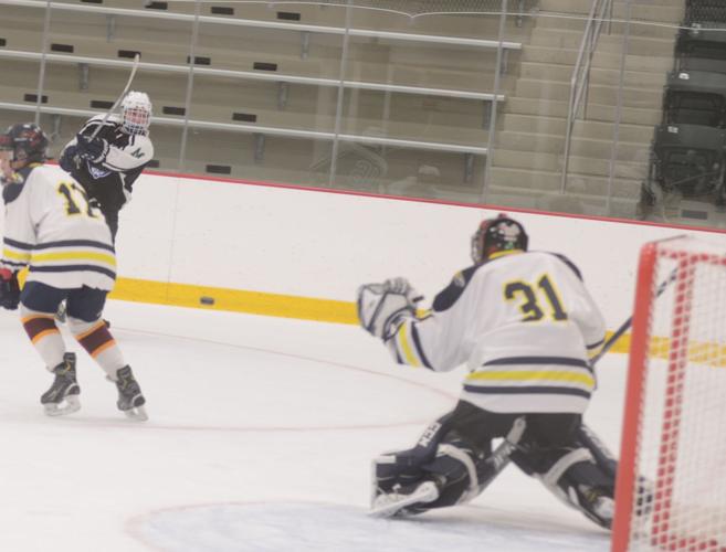 Mount Everett hockey enters win column with high-scoring victory over ...
