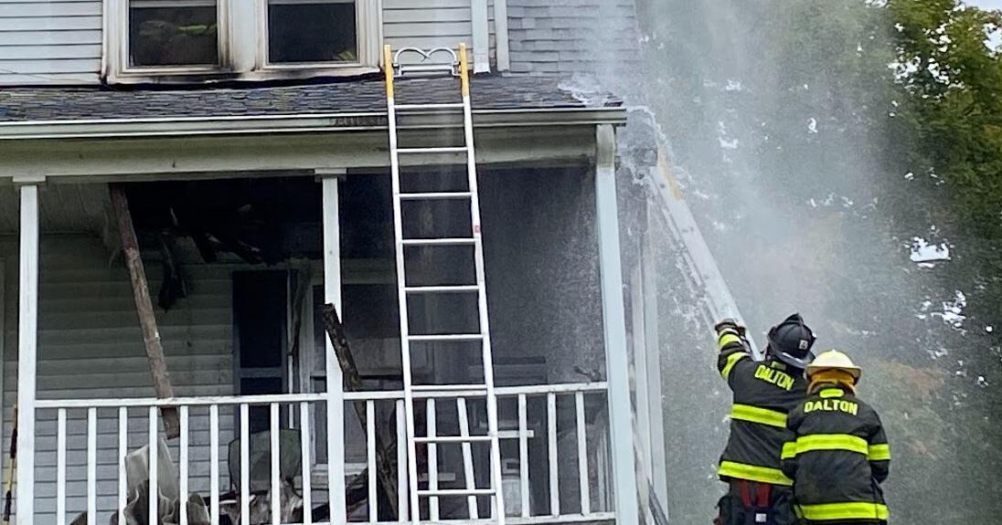 'The porch is on fire.' Firefighters quickly knock down fire at a ...
