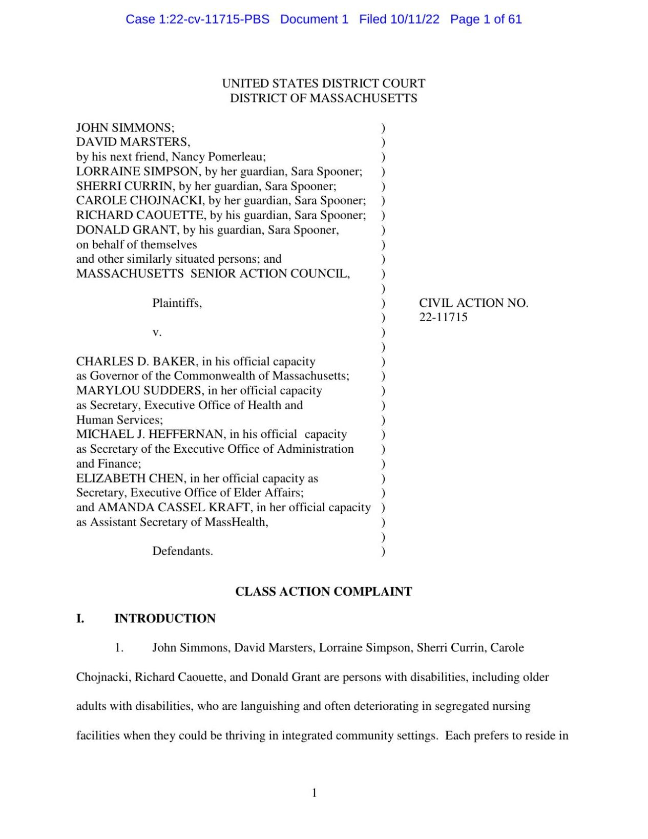 Pittsfield nursing home resident is lead plaintiff in class action ...