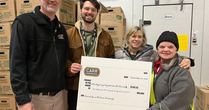 Carr Hardware customers donate over $1,100 to Thanksgiving Angels ...