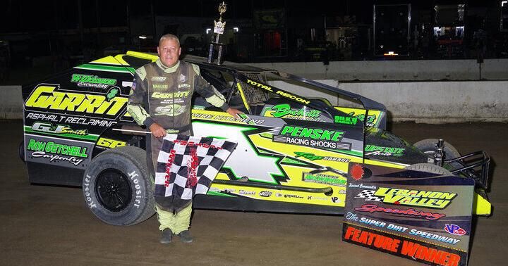 Andy Bachetti with checkered flag | | The Berkshire Eagle