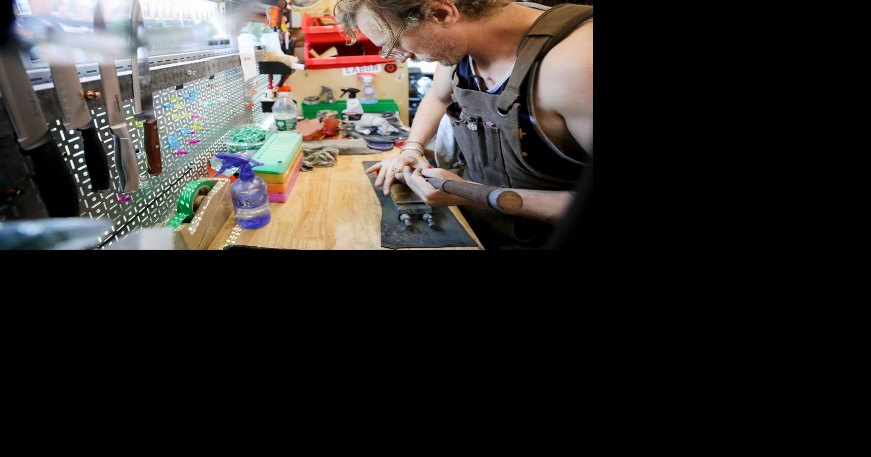 Photos: The Green Point Knife Bus sharpens knives, scissors, tools and ...